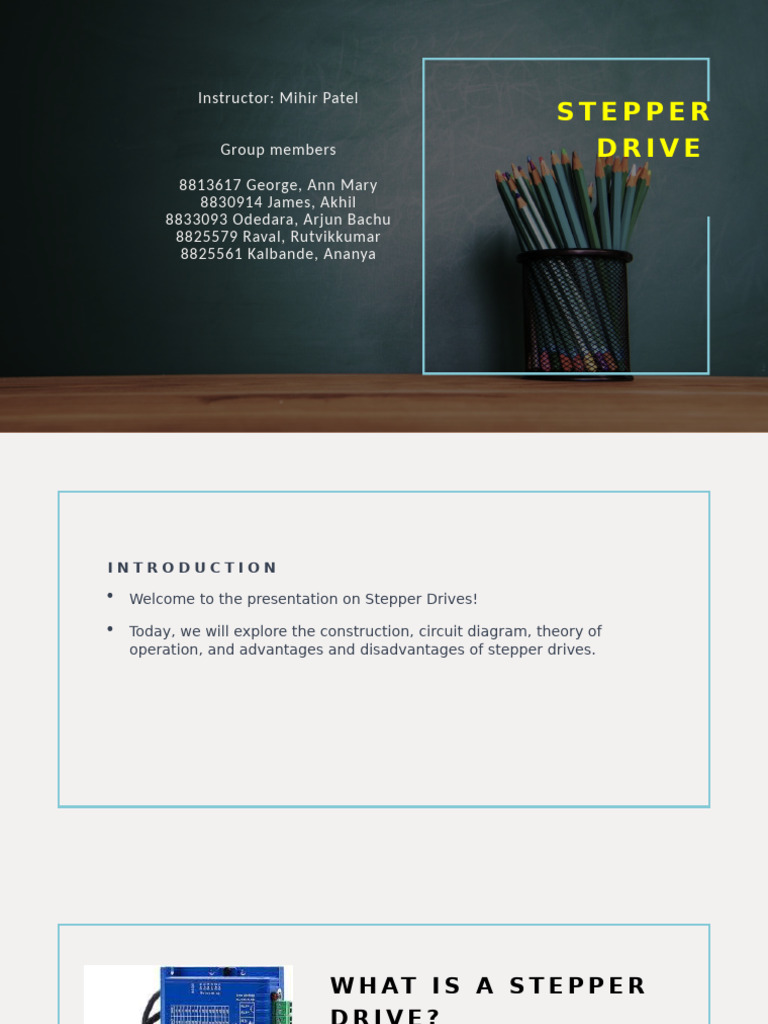 Overview of Stepper Drives | PDF | Electric Motor | Equipment