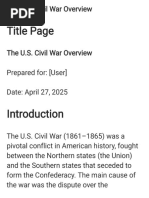 The Causes and Effects of The American Civil War | PDF | Confederate ...