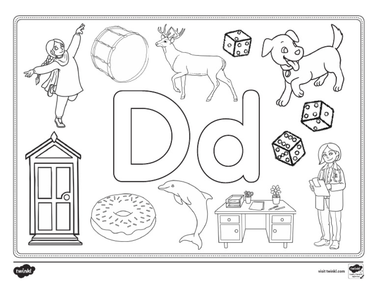 Letter D Coloring Page Us Se 1691622339 - Ver - 1 | PDF