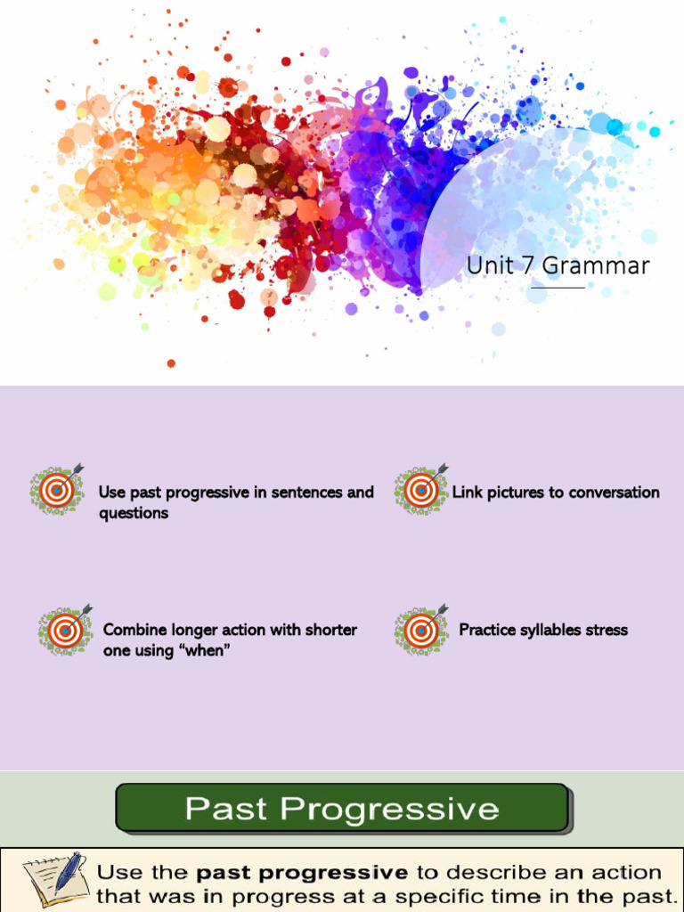 SG 4 Unit 7 Grammar | PDF