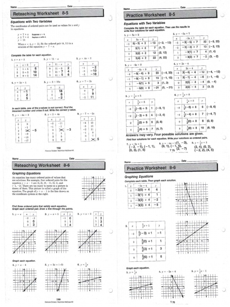 Slope Answer Keys | PDF