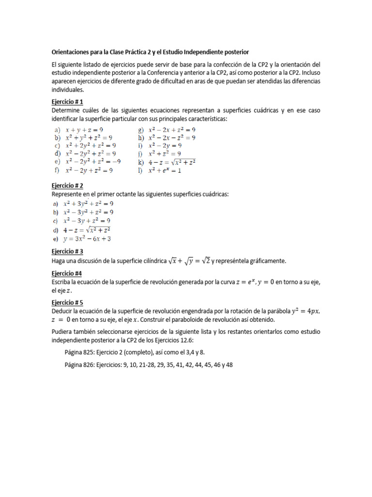 CP2-Superficies y OEI PDF | PDF