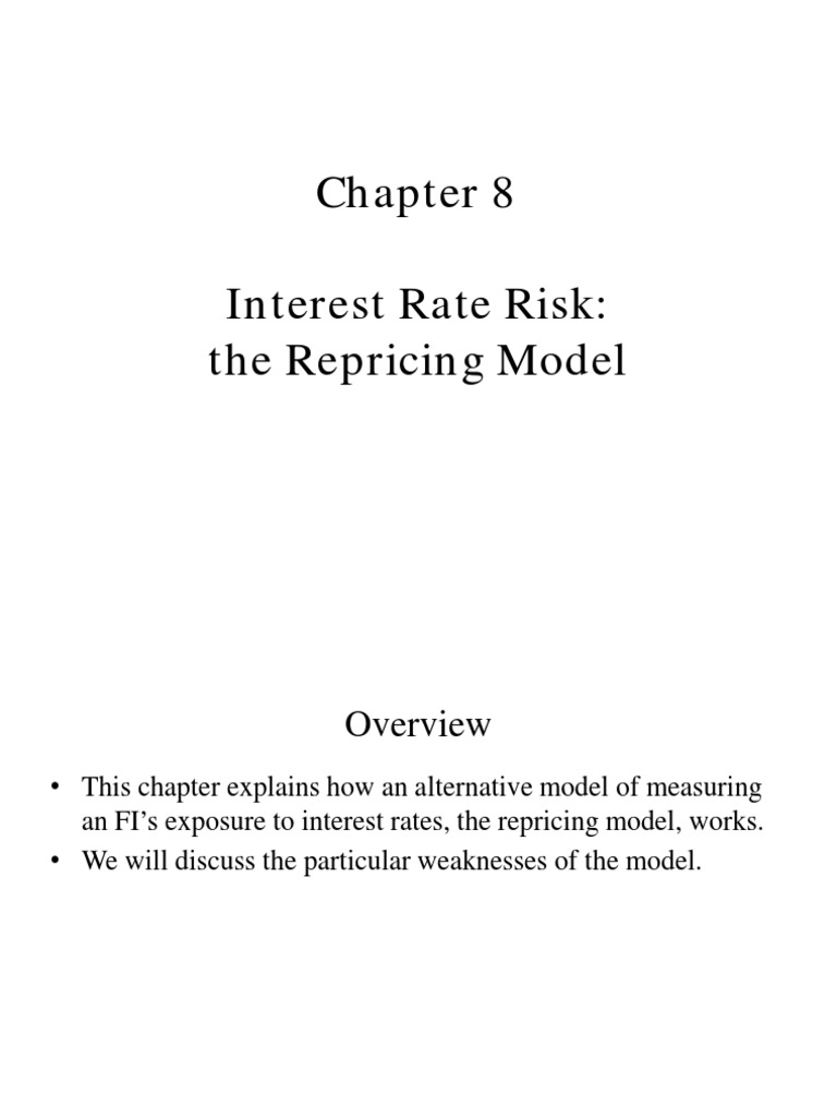 Repricing Model and Interest Rate Risk | PDF | Bond Duration | Interest