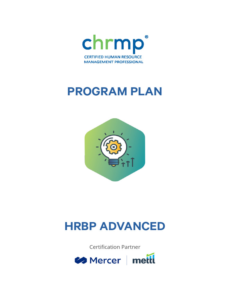 CHRMP - HRBP Advanced - 2024 | PDF | Performance Appraisal | Human Resource Management