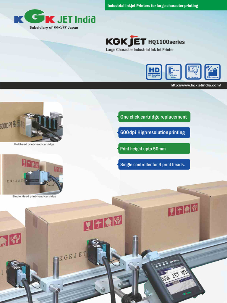 KGK - 1100 Series - TIJ - India | PDF | Printer (Computing) | Input/Output