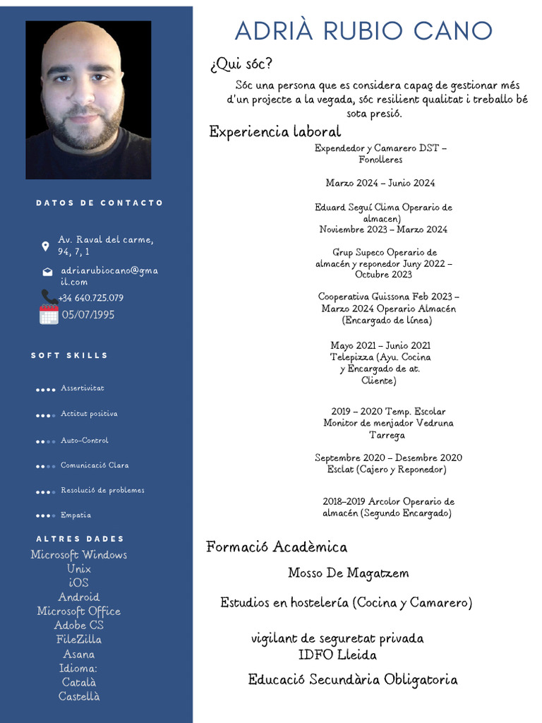 Curriculum Vitae (Adri N) PDF | PDF