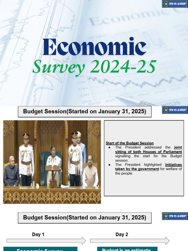 Economic Survey 2024-25 Overview | PDF | Inflation | Macroeconomics