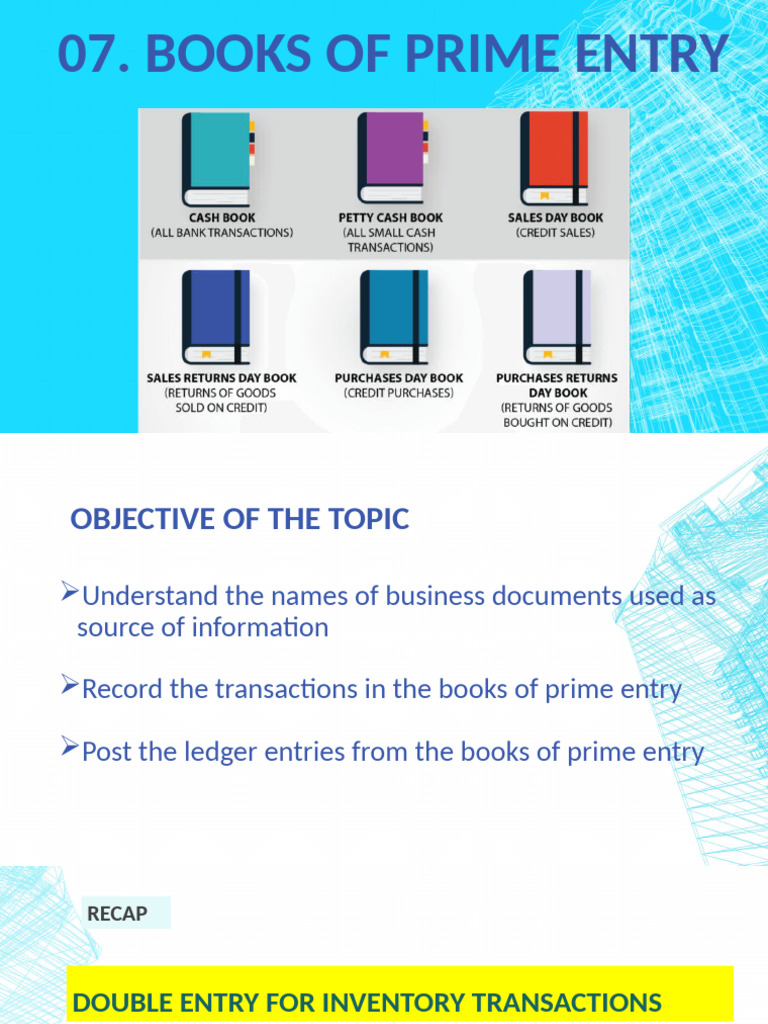 07 +Books+of+Prime+Entry | PDF | Debits And Credits | Bookkeeping