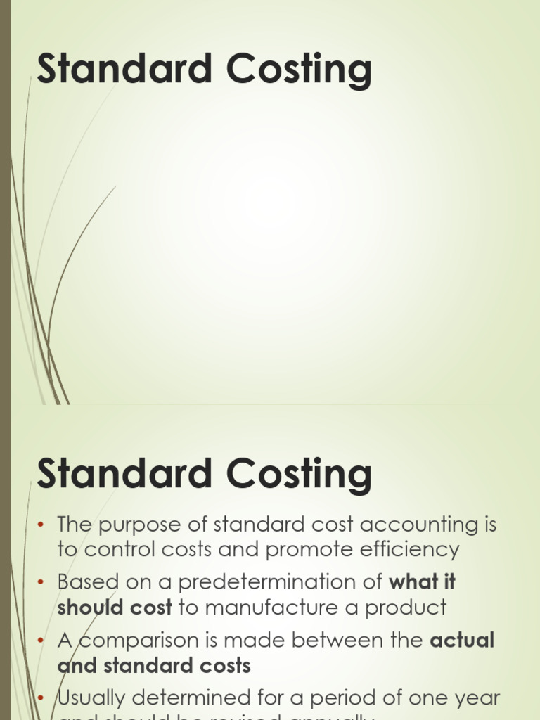 11 Standard Costing | PDF | Efficiency | Cost Accounting