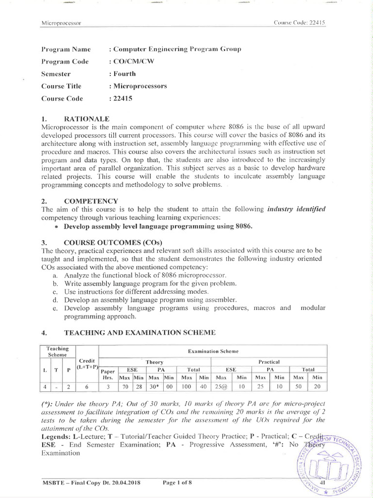 Microprocessors | PDF