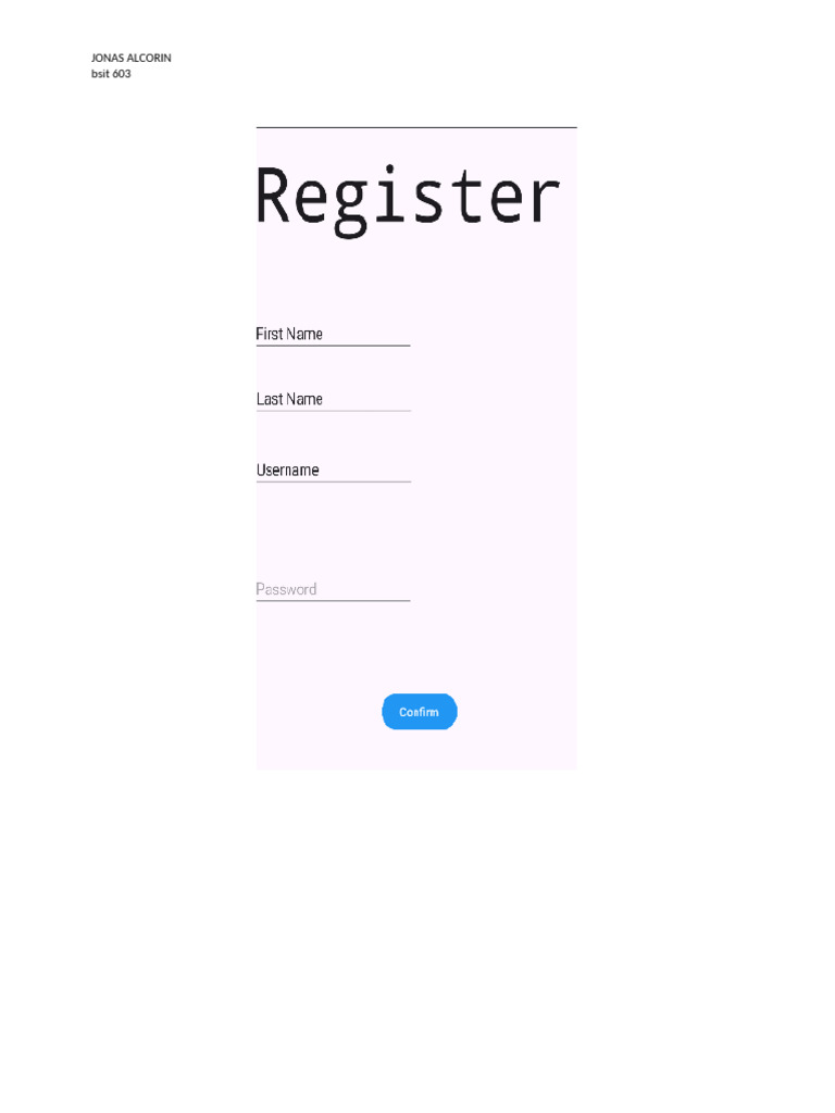 Android Registration Activity Guide | PDF