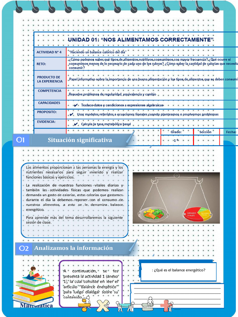 Ficha de Actividad S4 (U1) (1° Grado) - MATEMÁTICA | PDF