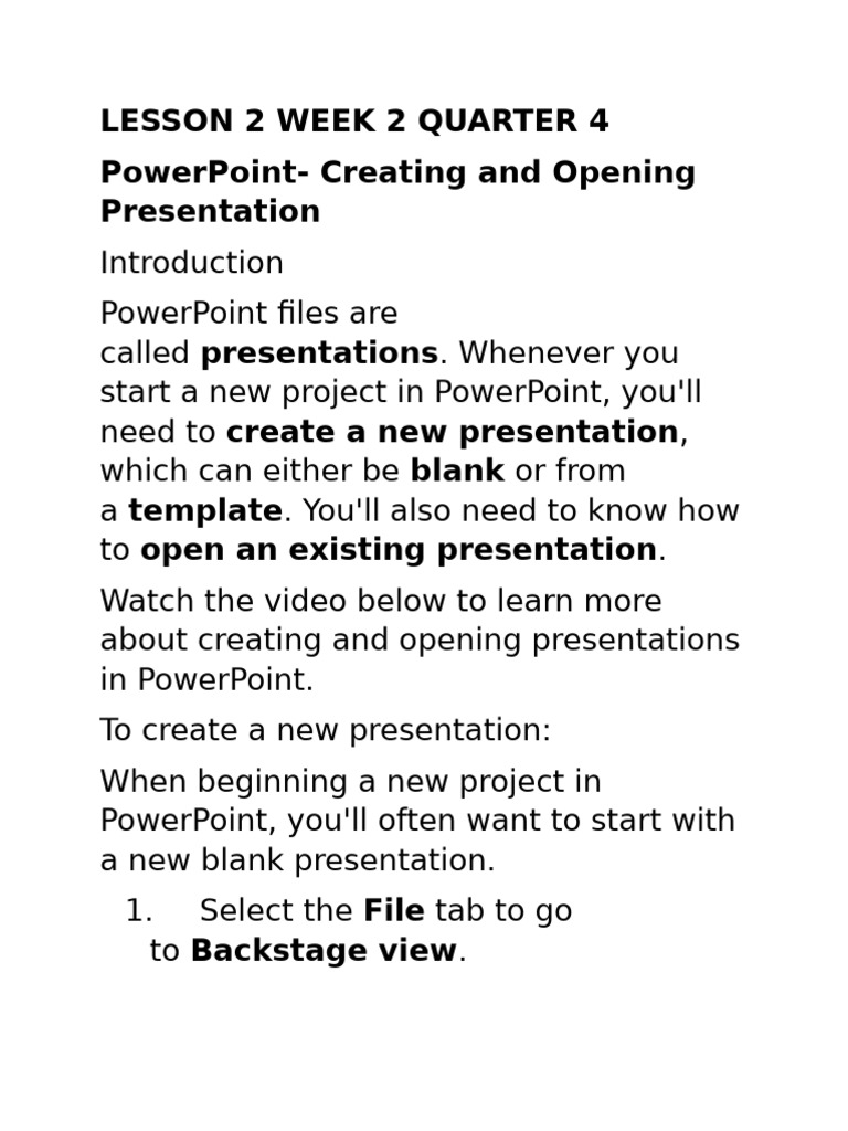 Icf 8 q4 Lesson 2 Week 2 | PDF | Microsoft Power Point | Computer File