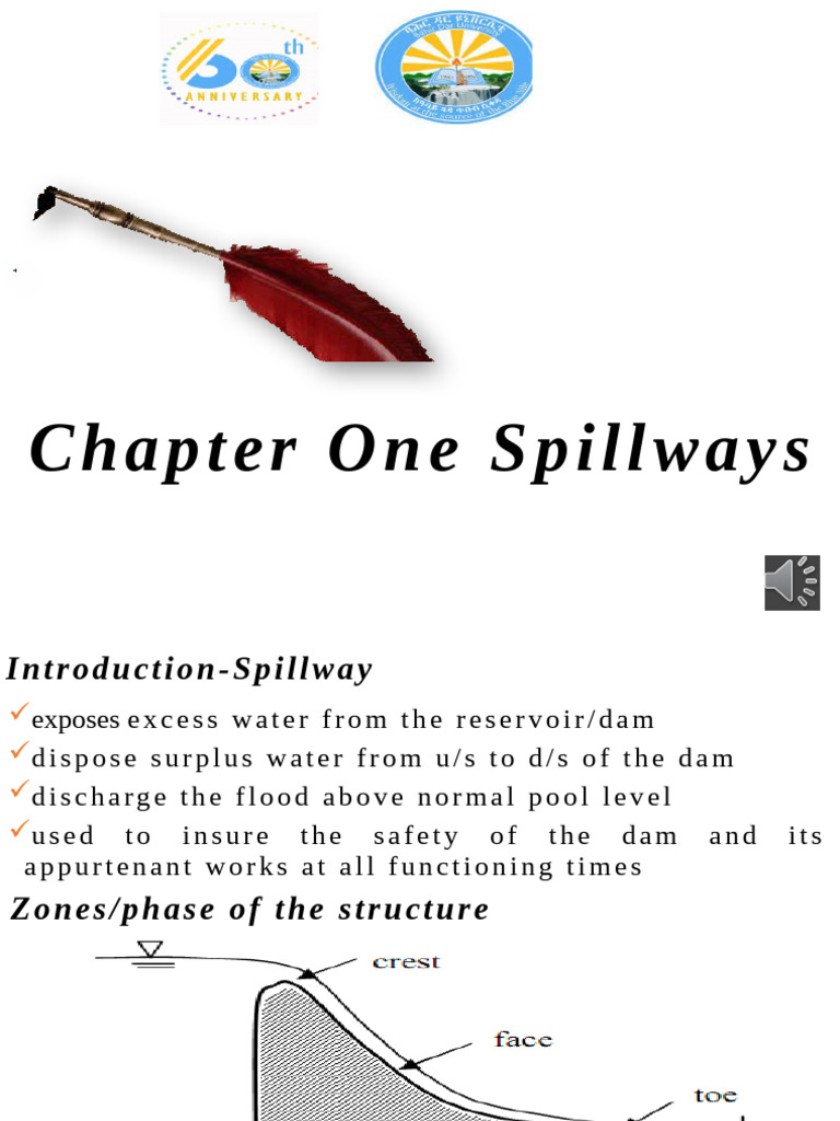 Chapter 1 Spillways v2 2014 | PDF | Spillway | Water And The Environment