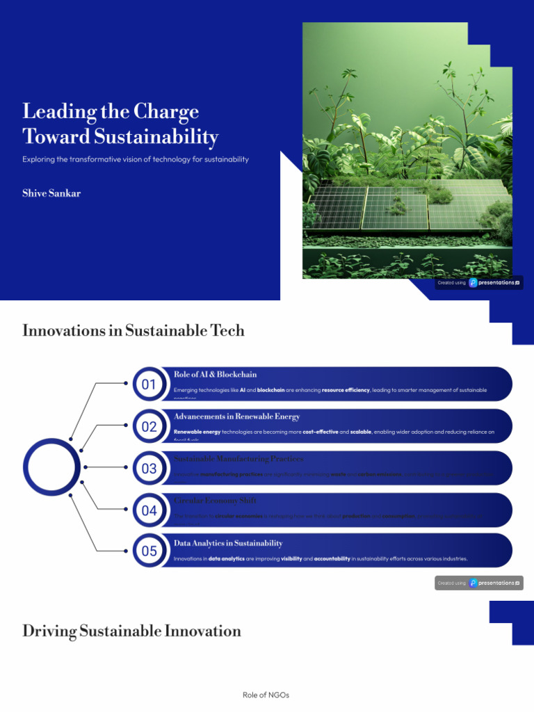 The Future of Sustainable Technology | PDF
