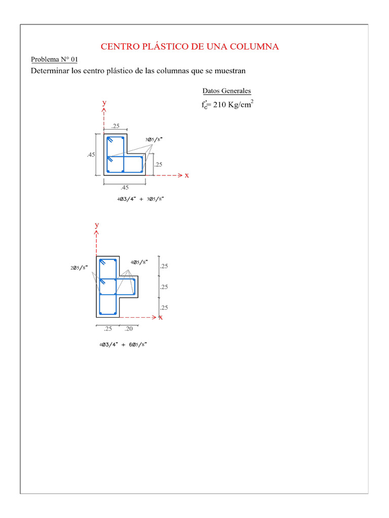 Cálculo de centroides en columnas L | PDF