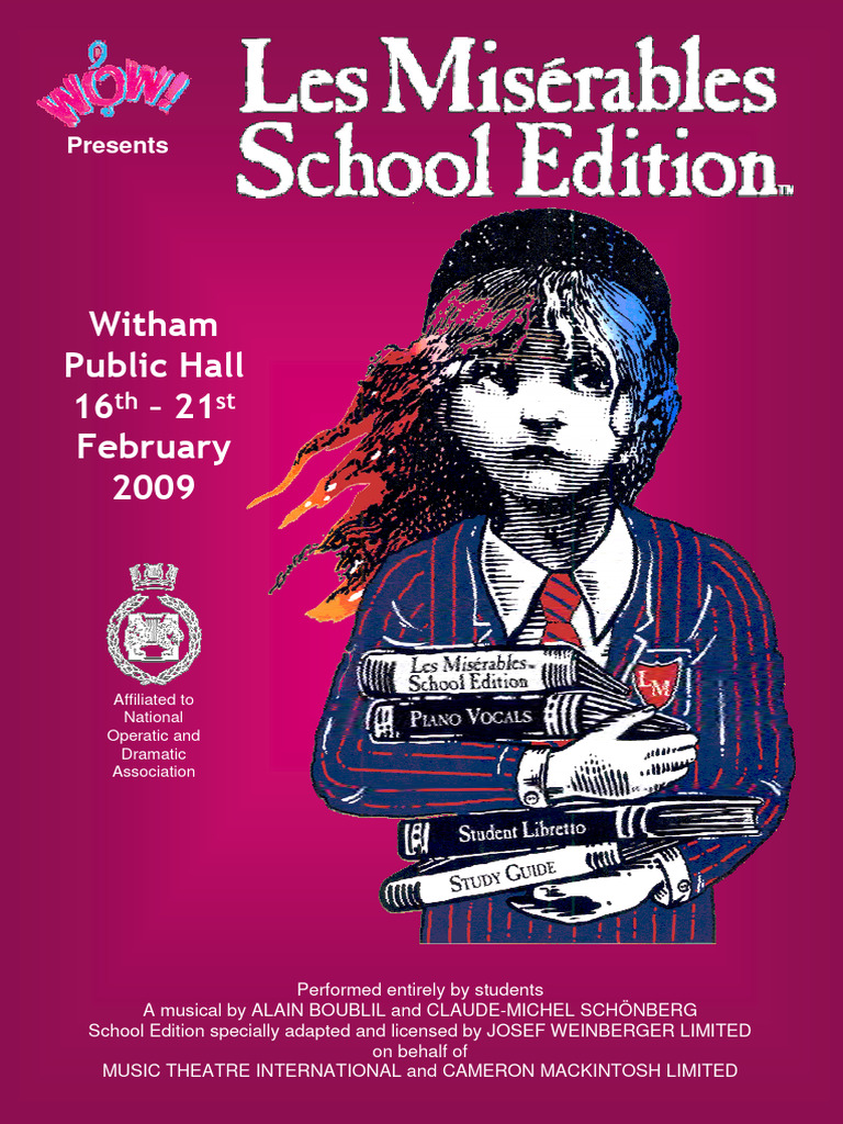 WOW Les Miserables Programme | PDF | Cosette | Marius Pontmercy