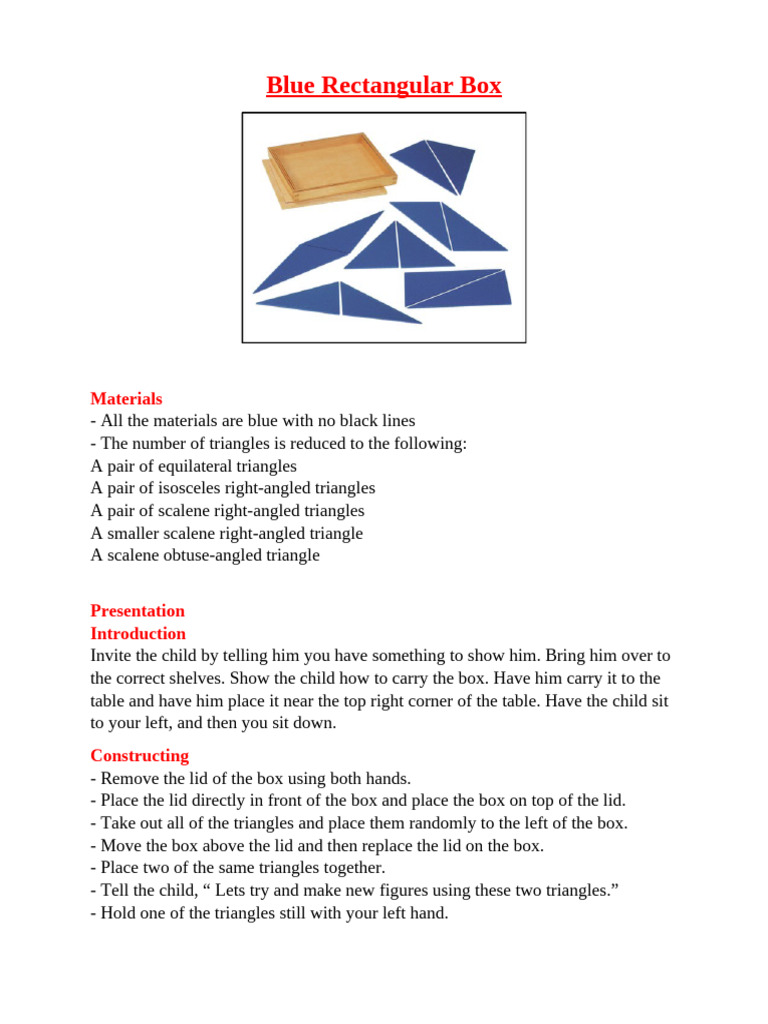 7 B Constructive Triangles Blue Rectangular Box | PDF | Shape | Triangle