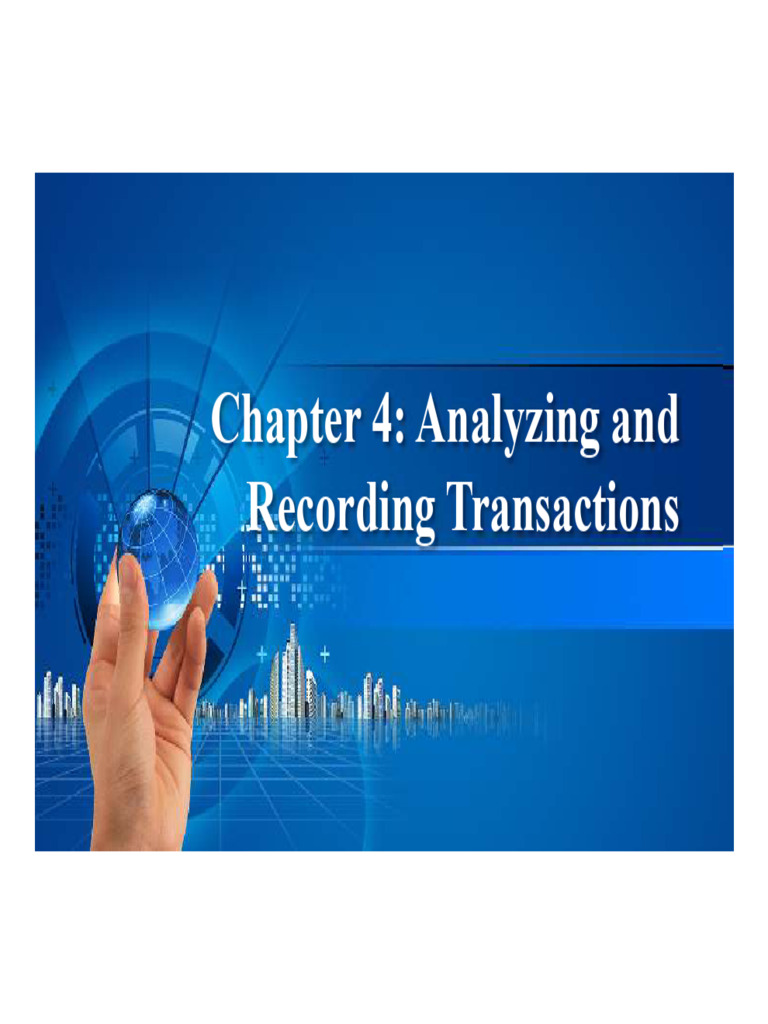 Chapter 4 Analyzing and Recording Transactions | PDF | Debits And ...