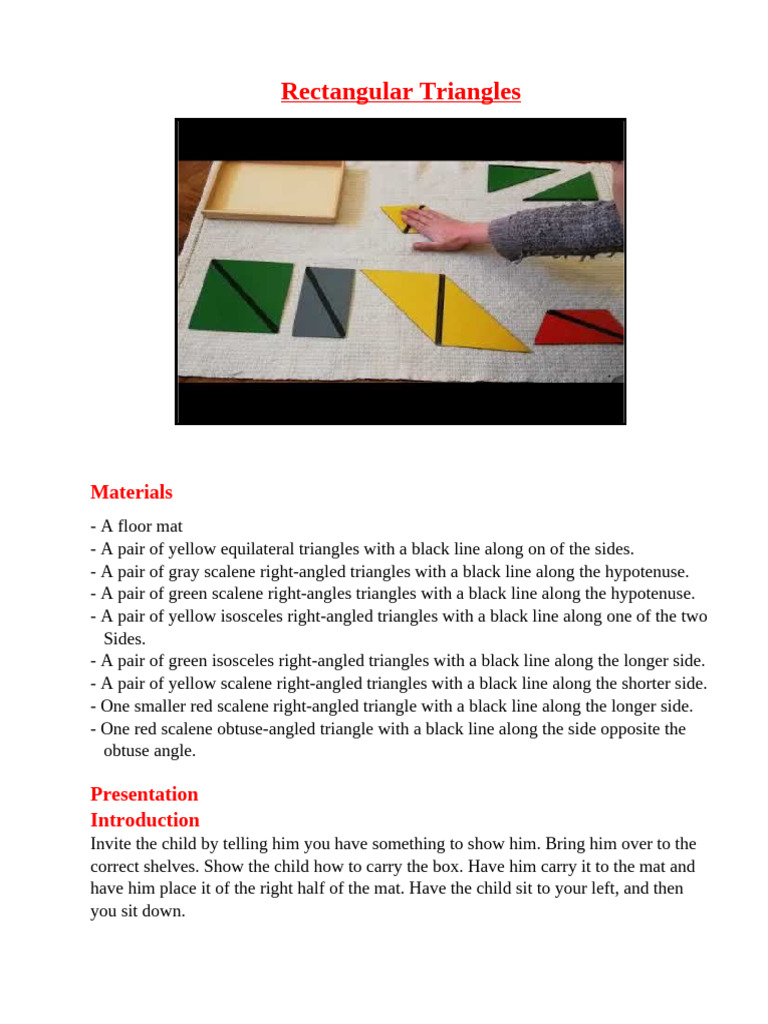 7 A Constructive Trangles 1. Rectangular Triangles | PDF | Shape | Triangle
