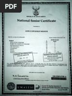 Matric Certificate | PDF