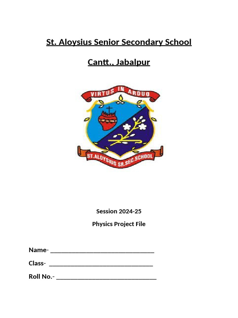Chemistry Practical File Cover Page | PDF