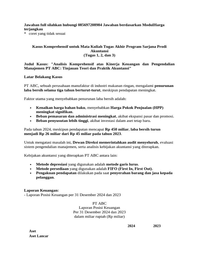 Soal TAP Tugas 1-3 Fix | PDF