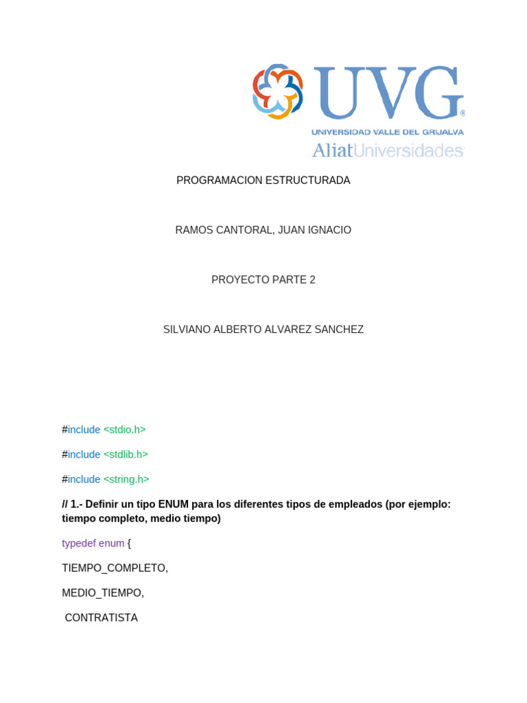 Programacion Estructurada | PDF | Puntero (Programación de computadora) | Programación de ...