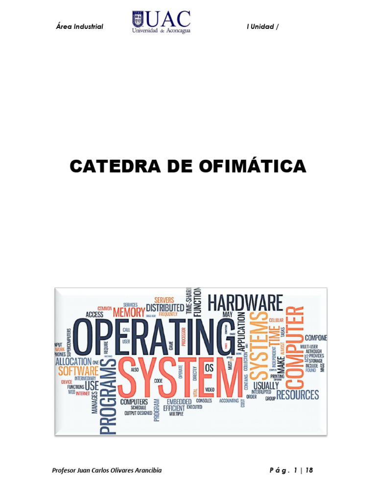 I UNIDAD 1 Ofimática INTRODUCCIÓN. 2022 | PDF | Hardware de la computadora | Unidad Central de ...