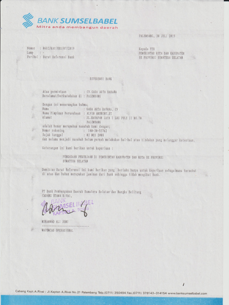 Referensi Bank 2019-1 | PDF