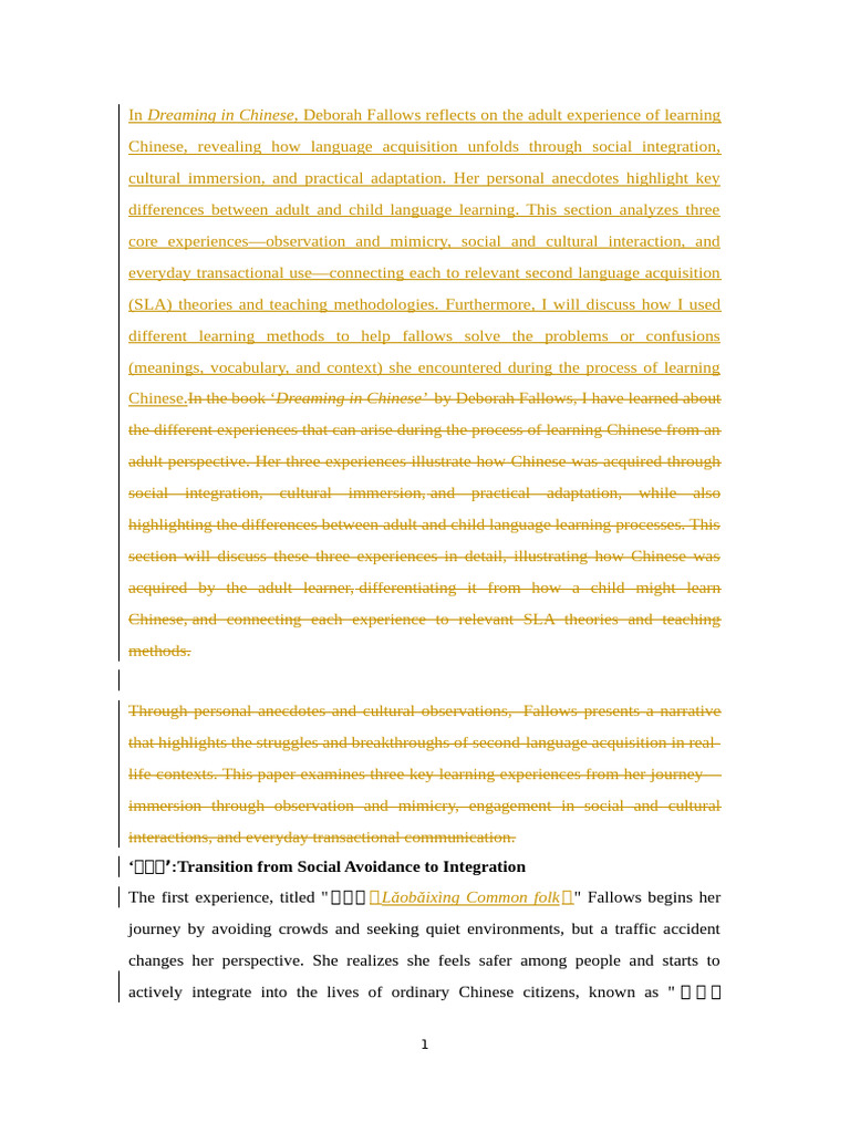 LAN302 - Learner Diary - Second Draft | PDF | Learning | Language ...