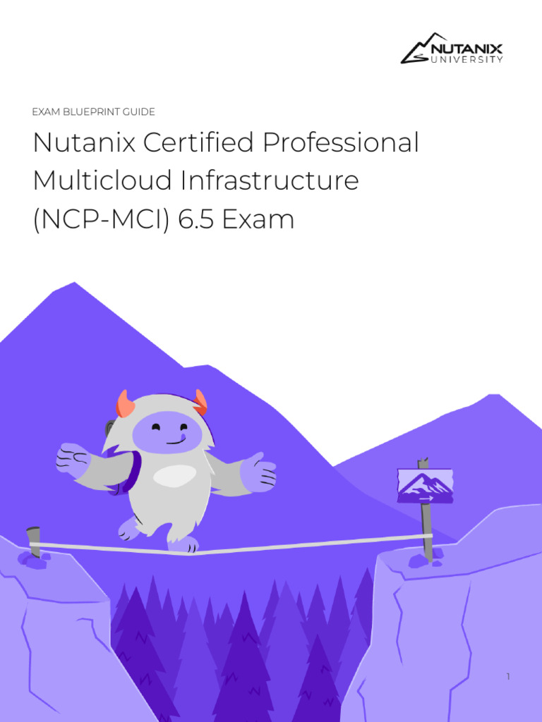 NCP-MCI 6.5 Exam Blueprint Guide | PDF | Computer Network | Virtual Machine