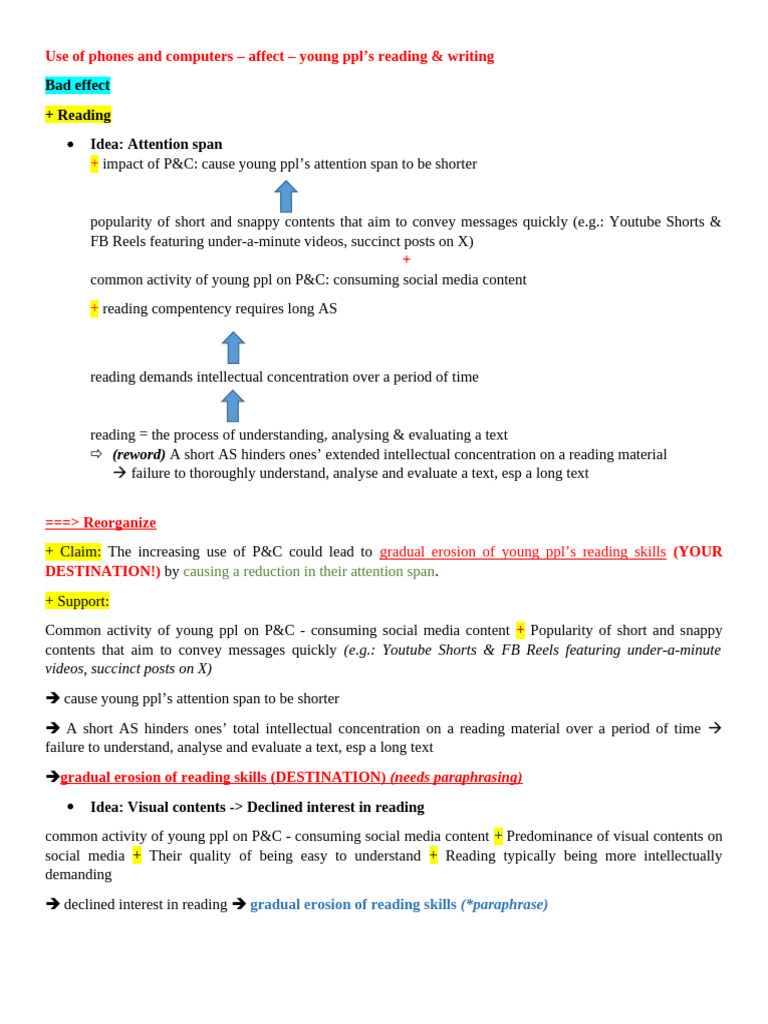 Use of Phones and Computers | PDF | Grammar | Cognition