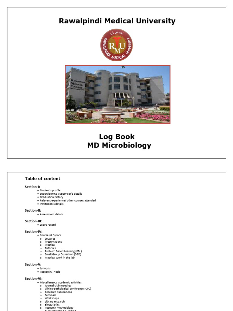 MD Microbiology Logbook 20254 | PDF | Serology | Infection