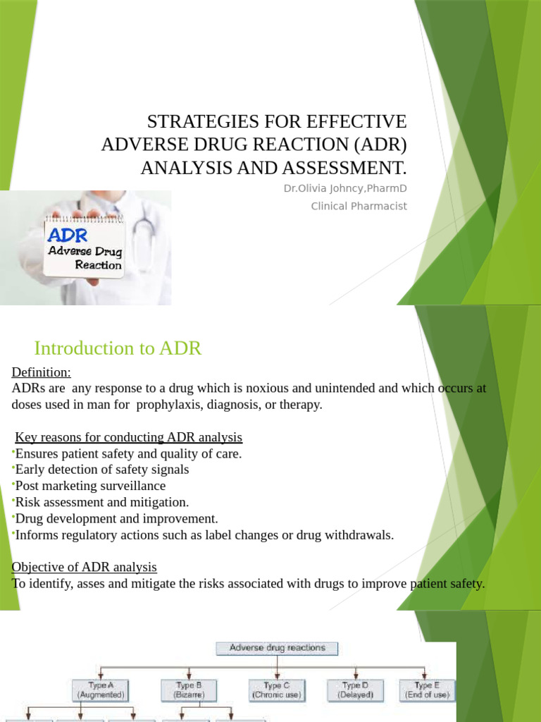 Strategies for Effective Adverse Drug Reaction (Adr | PDF ...