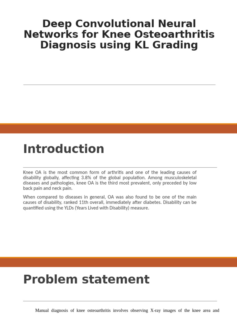 Deep Convolutional Neural Networks For Knee Osteoarthritis Diagnosis Using KL Grading | PDF ...