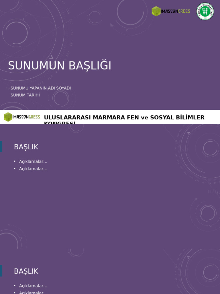 Imascon Sunum Sablonu | PDF