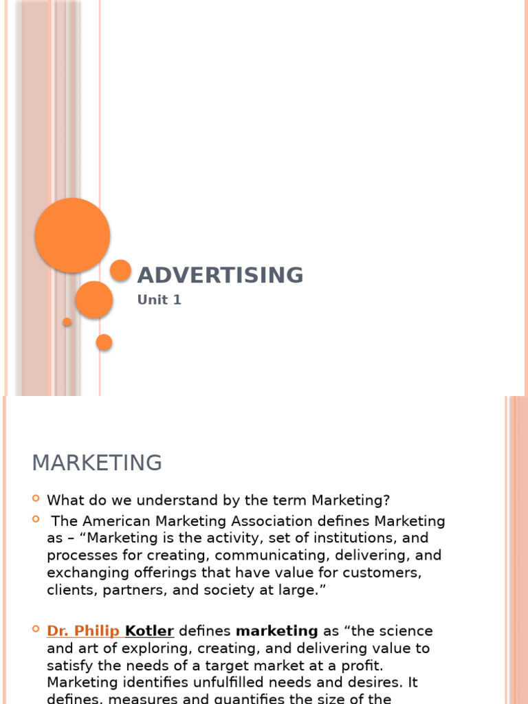 1 Introduction To Marketing | PDF | Marketing | Market (Economics)