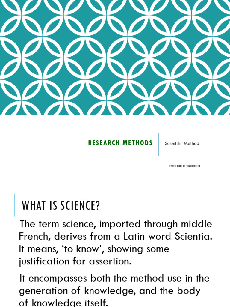 Understanding Scientific Research Methods | PDF | Scientific Method ...