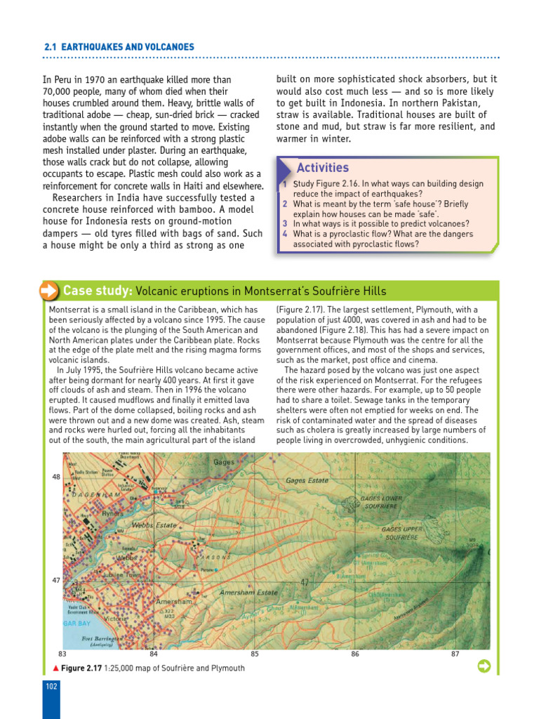 Volcano Case Study Igcse Geography | PDF | Volcano | Earthquakes