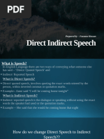 Direct and Indirect Speech Worksheets For Grade 5 1 | PDF