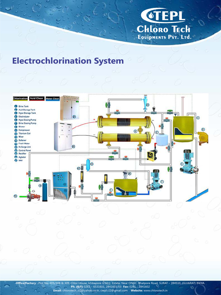 Electrochlorination System | PDF | Chlorine | Electrochemistry