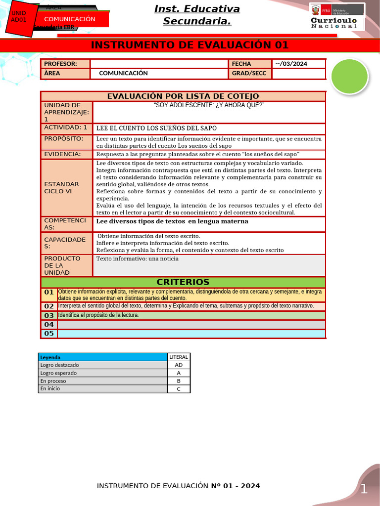 2º LC Act 4-Com-U1 | PDF | Aprendizaje | Cognición