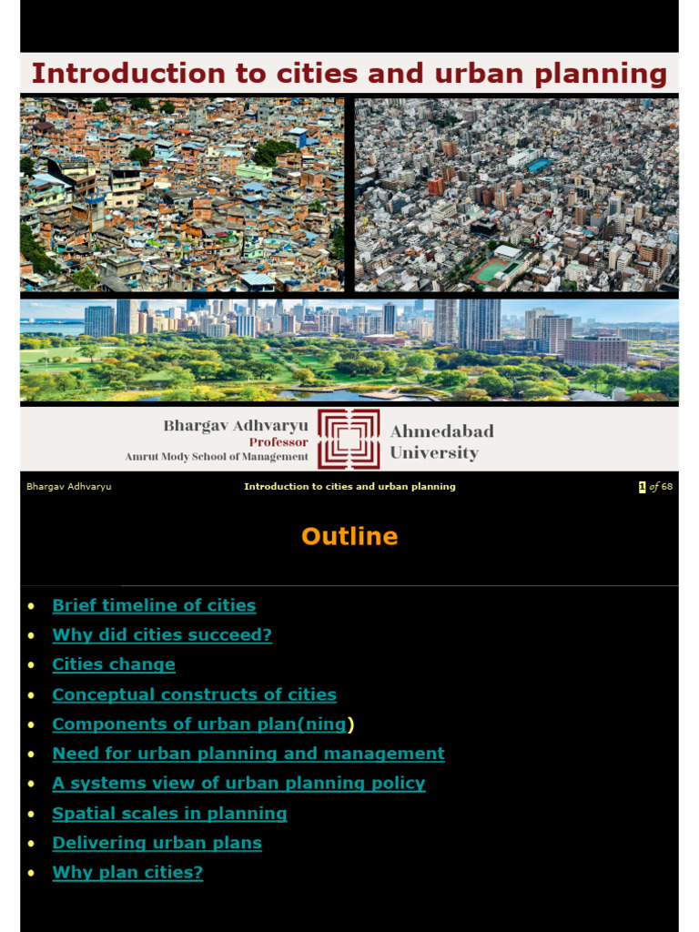 C1.1_Introduction to cities and urban planning_CT-W25 | PDF | Economies ...