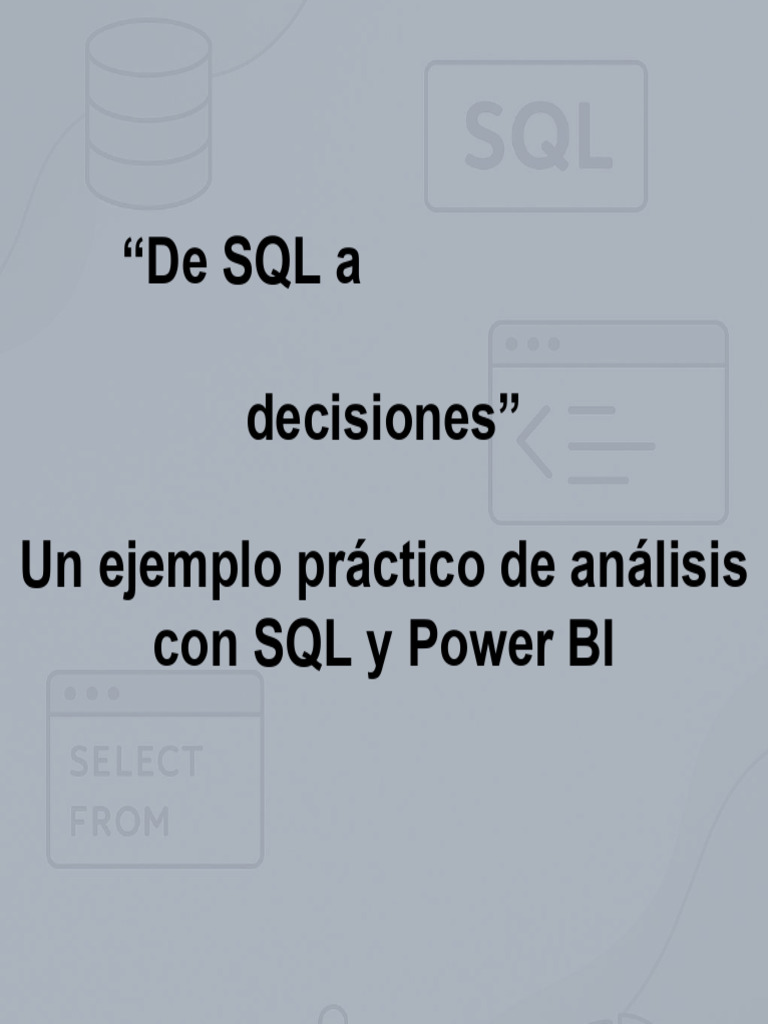 Análisis de Ventas Con SQL + Power BI | PDF
