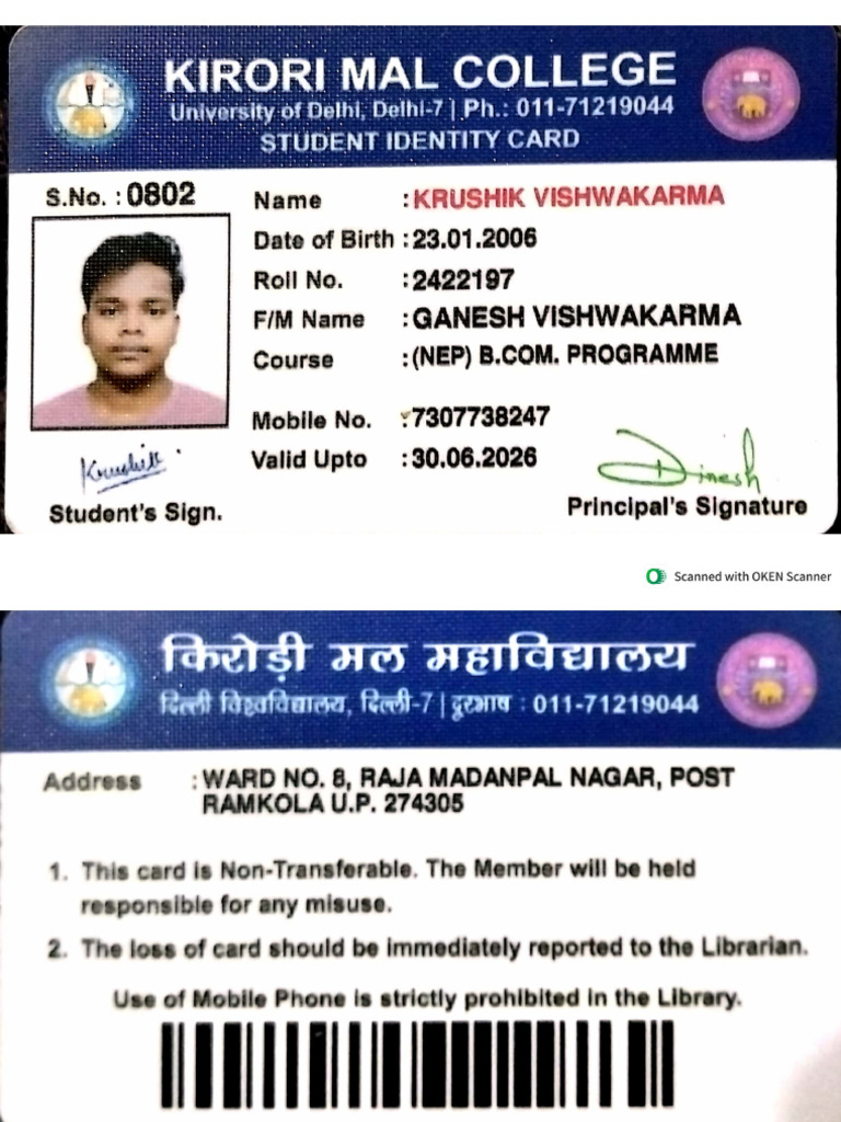 Krushik Vishwakarma CollegeID | PDF