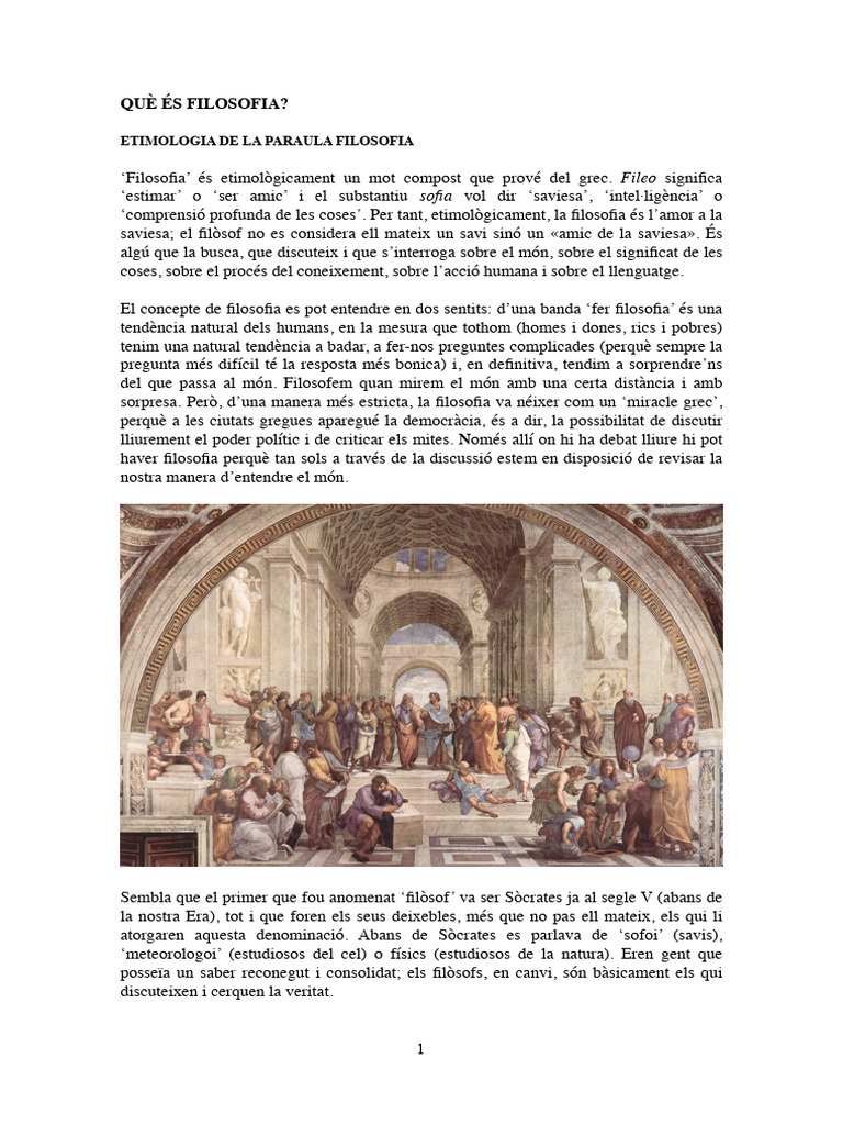 Filosofía 1 | PDF