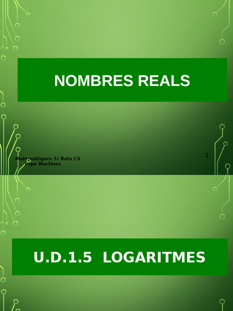 5 Logaritmes | PDF