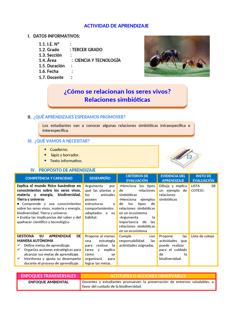 Relaciones Simbióticas en Ecosistemas | PDF | Simbiosis | Hipótesis