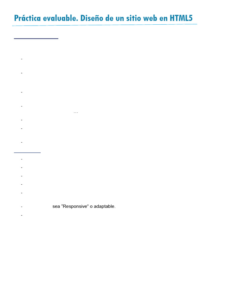 Practica Final HTML5 | PDF